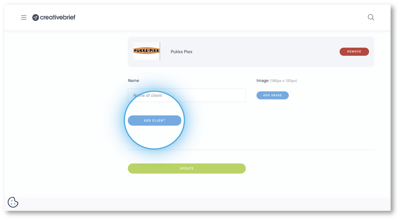 How to add client logos to an agency profile